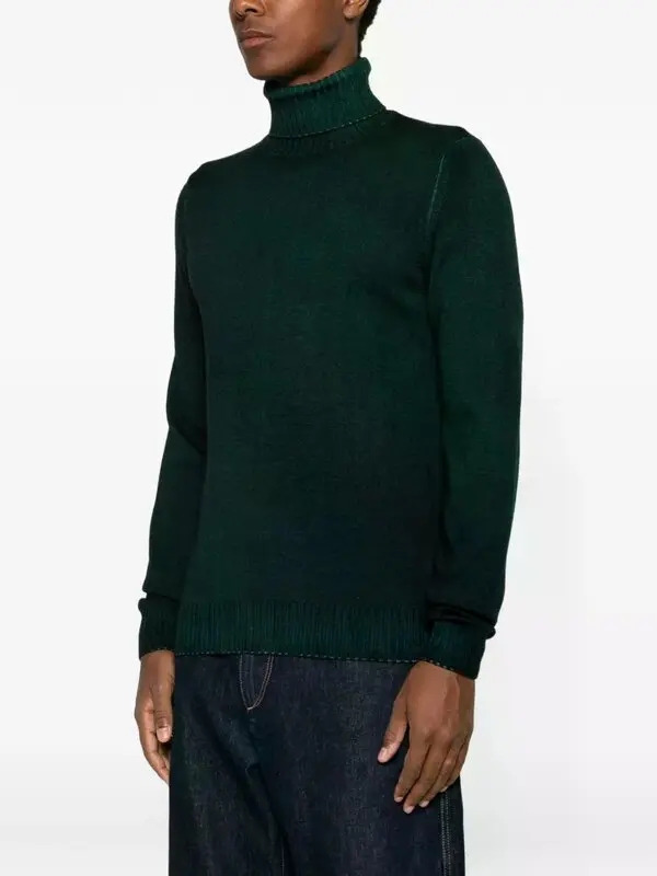 FILIPPO DE LAURENTIIS Ribbed-knit Roll-neck Sweater
