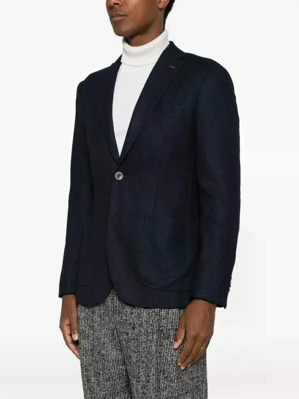 MANUEL RITZ Chevron Jersey Blazer