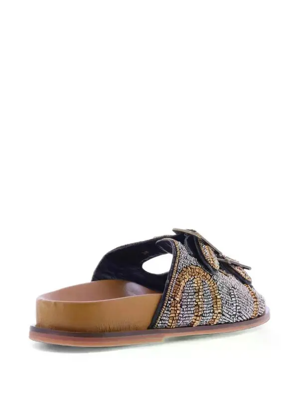 INUOVO Bead-embellished Buckled Sandals