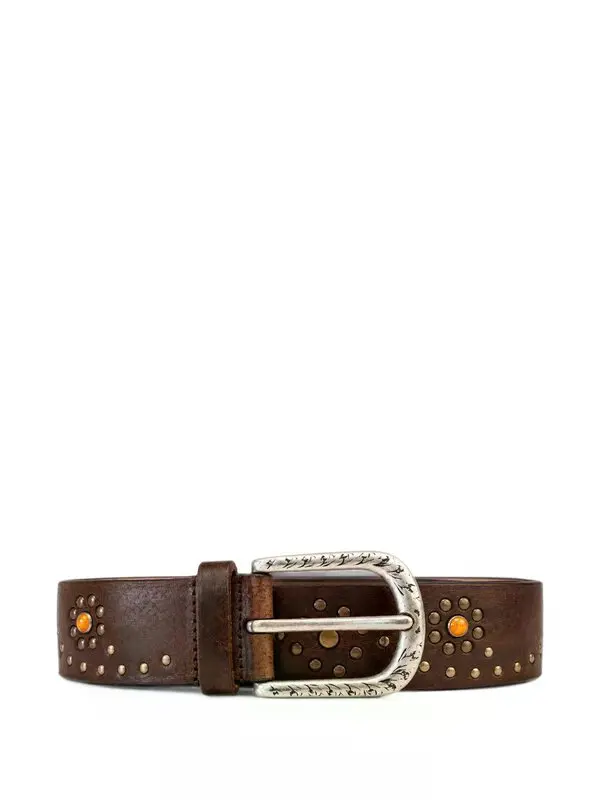 ANDERSON'S Stud-embellished Leather Belt