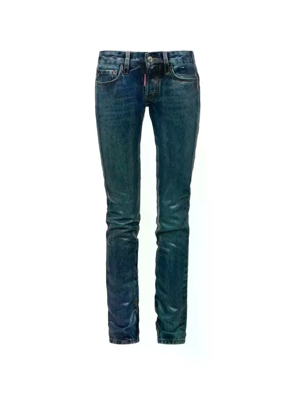 Dsquared2 Iced-wash Skinny Jeans - Blue