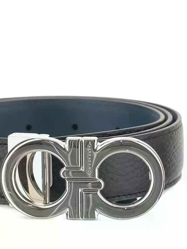 FERRAGAMO Reversible And Adjustable Gancini Belt