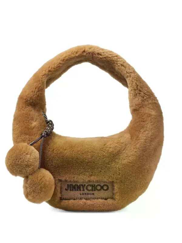 JIMMY CHOO Winter Shearling Shoulder Bag