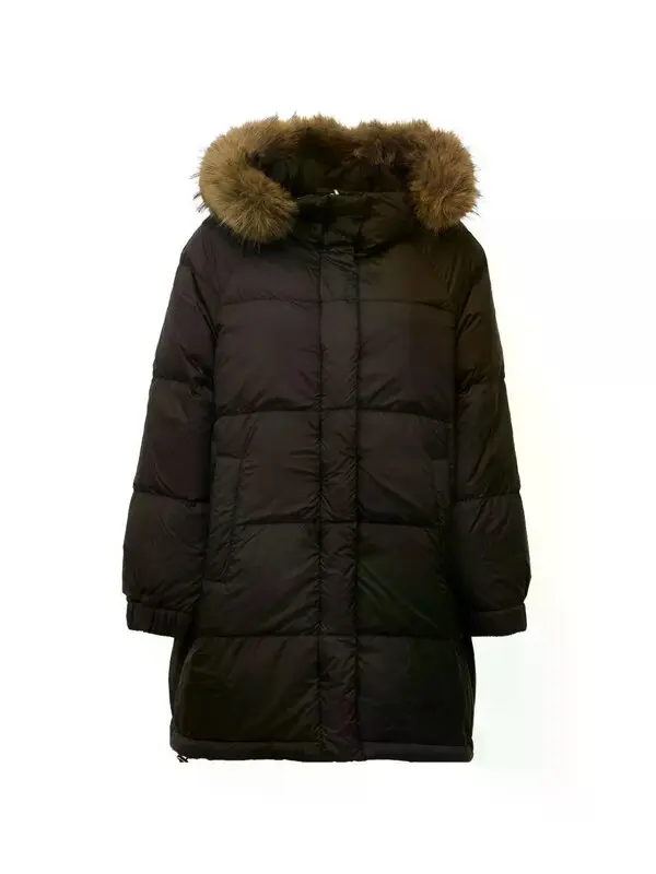 Max Mara Anfora Faux-fur-trim Puffer Coat
