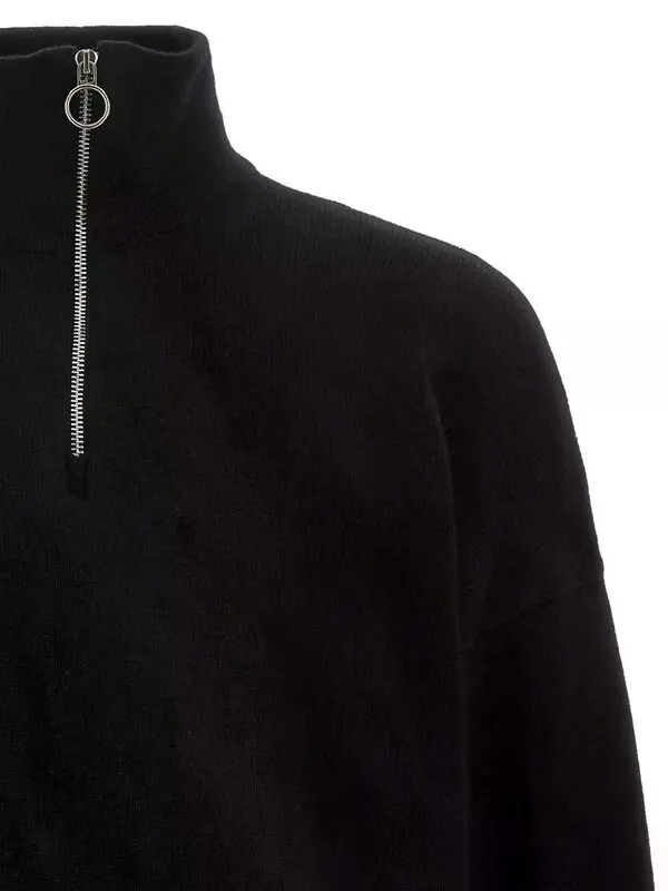 LARMERI STUDIO Half-zip High-neck Sweater