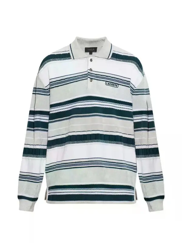 Lacoste Striped Logo-patch Sweater