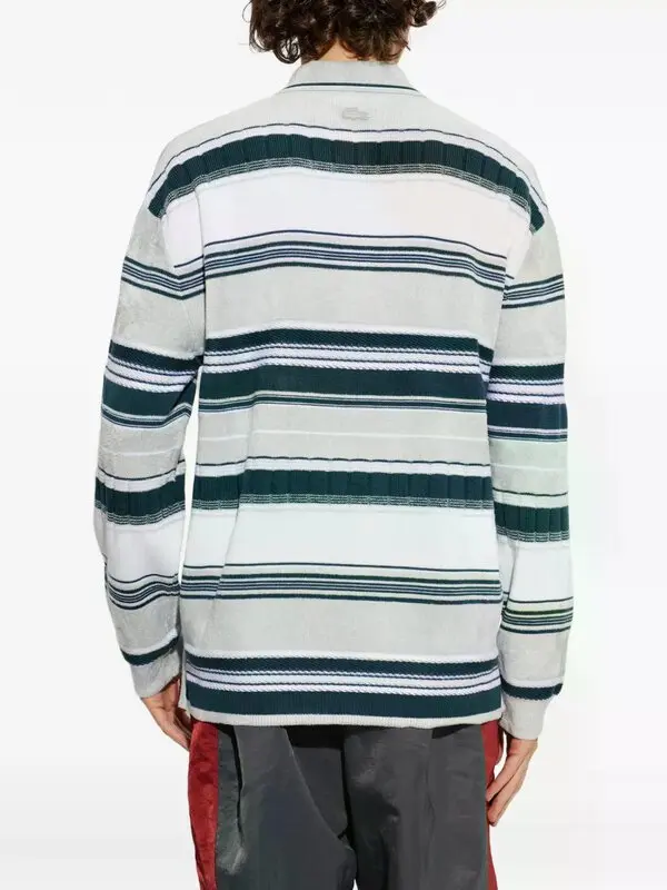 Lacoste Striped Logo-patch Sweater