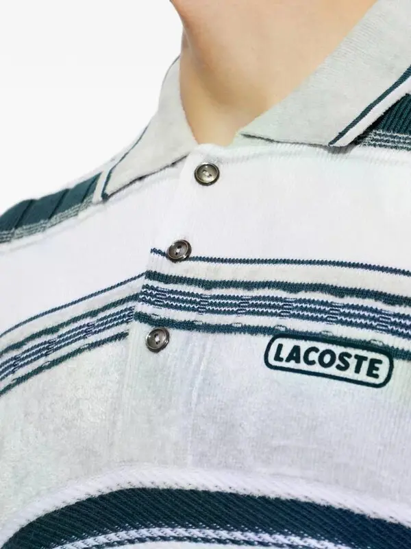 Lacoste Striped Logo-patch Sweater