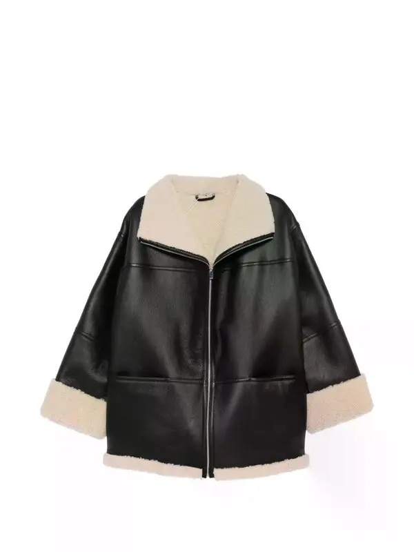 TOTEME Shearling-trim Oversized Jacket