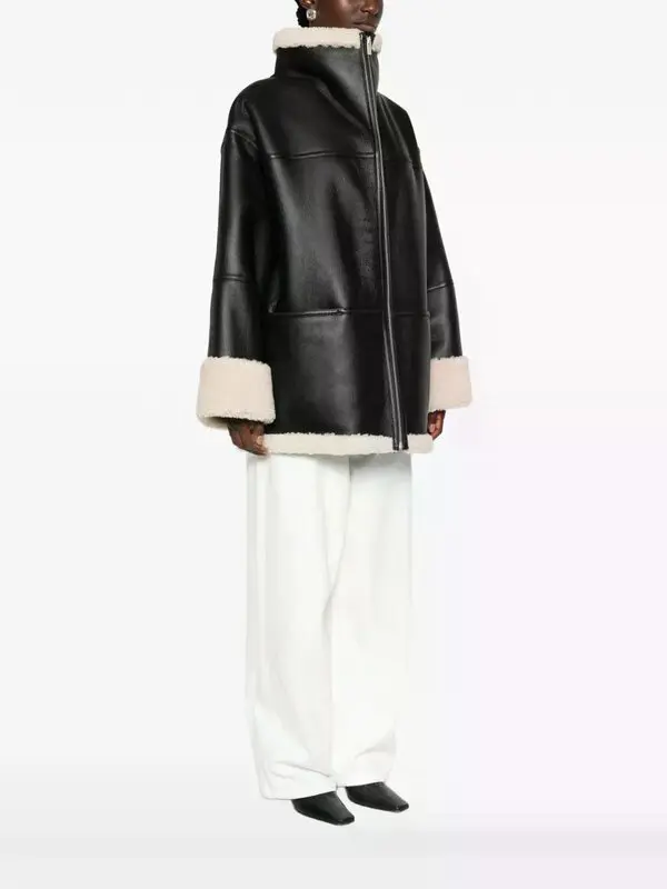 TOTEME Shearling-trim Oversized Jacket