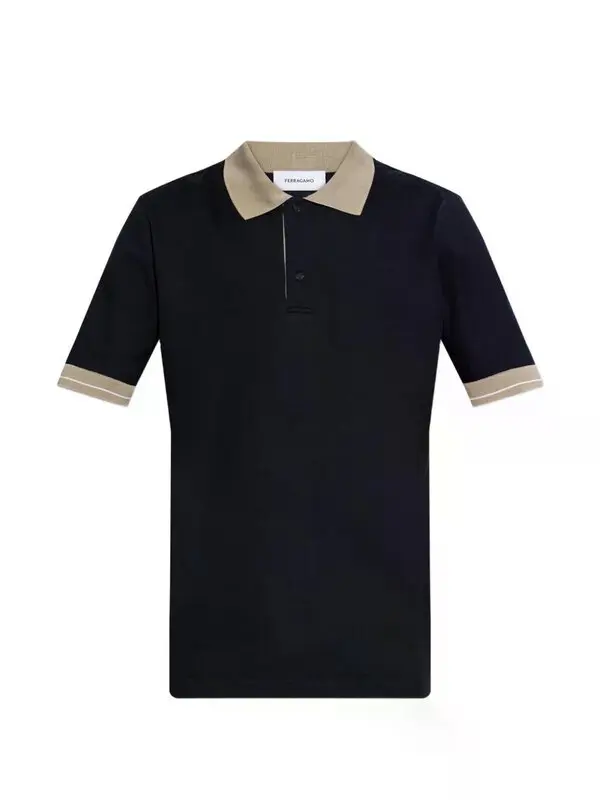 FERRAGAMO Contrast-trim Polo Shirt
