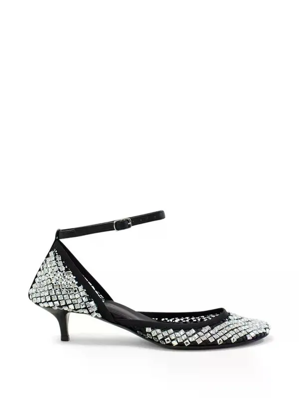 CHRISTOPHER ESBER Minette Crystal-embellished Mesh Pumps - Black