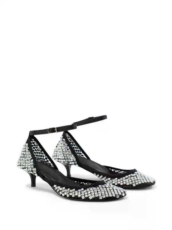 CHRISTOPHER ESBER Minette Crystal-embellished Mesh Pumps