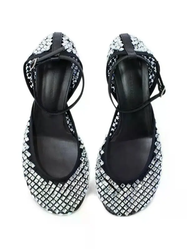 CHRISTOPHER ESBER Minette Crystal-embellished Mesh Pumps