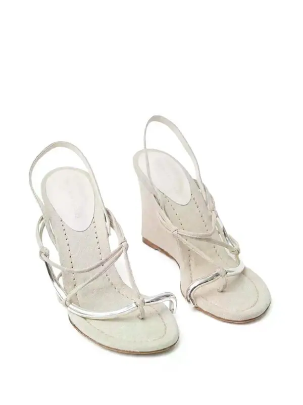 Christopher Esber Molten Hardware Wedge Sandals
