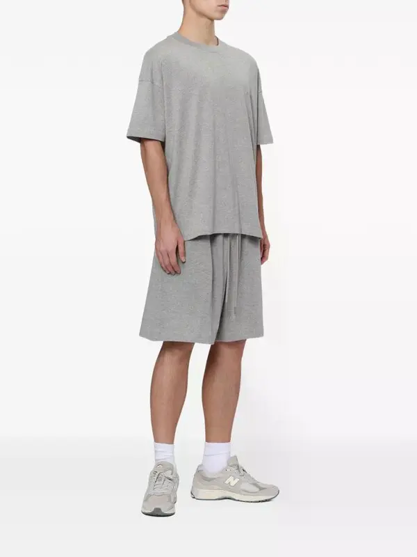 Fear Of God Logo-print Drop-shoulder T-shirt - Grey