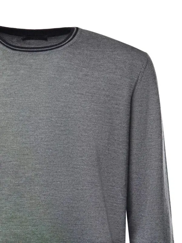 FAY Elbow-patch Crew-neck Sweater