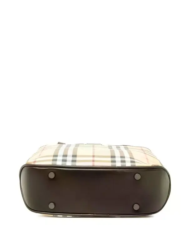 BURBERRY 2000-2017 House Check Coated Canvas Handbag