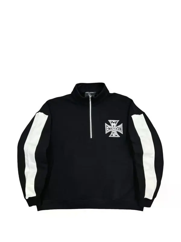 Mixed Emotion Logo-print Panelled Sweater
