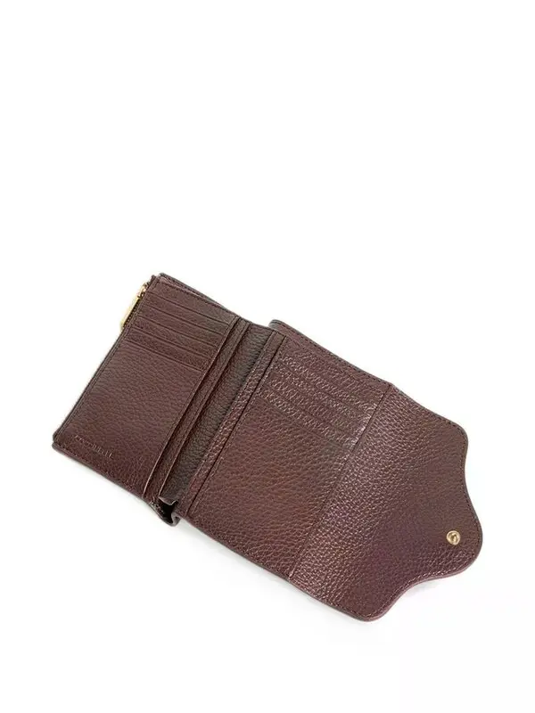 COCCINELLE C-me Logo-plaque Pebbled Leather Wallet