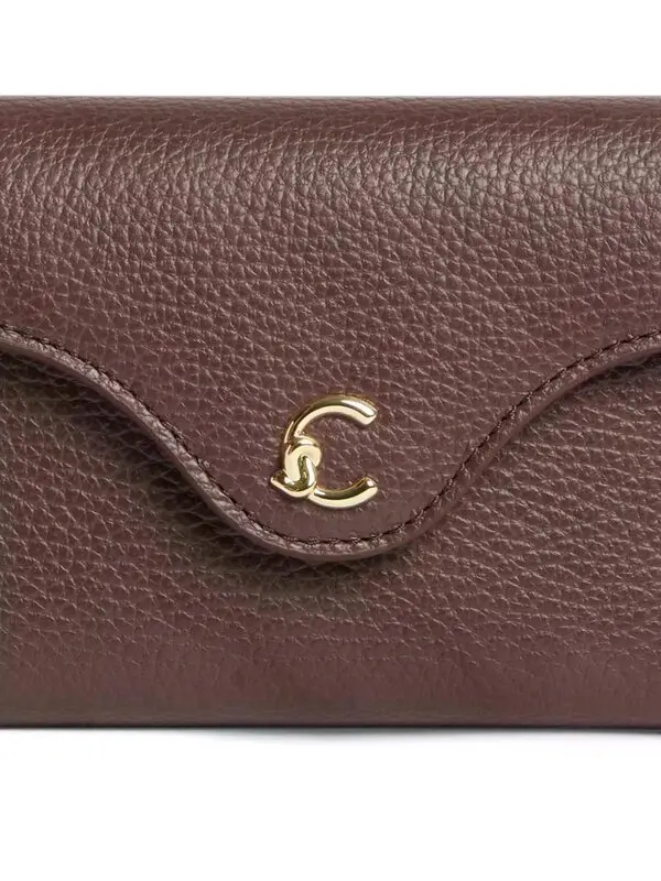COCCINELLE C-me Logo-plaque Pebbled Leather Wallet