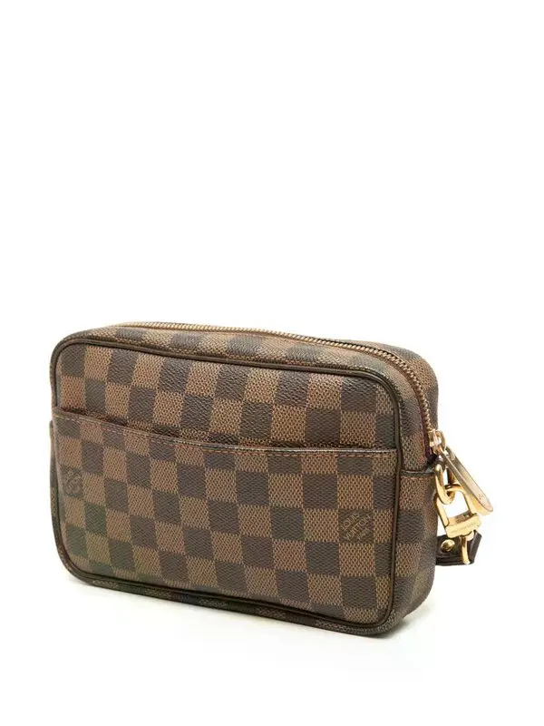 LOUIS VUITTON 2008 Damier Ebene Pochette Billets Macao Clutch Bag