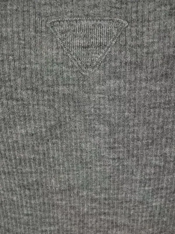Prada Ribbed Knit Cashmere Tank Top