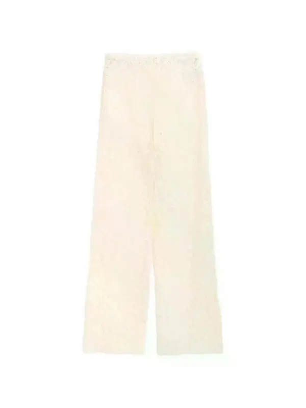Valentino Garavani Heavy Lace Trousers - Neutrals