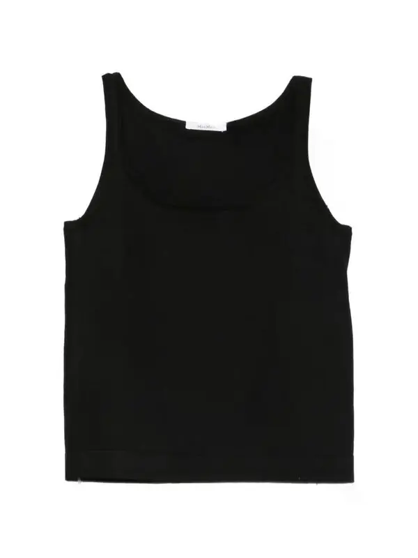 Max Mara Mxpumano Scoop-neck Ribbed Top