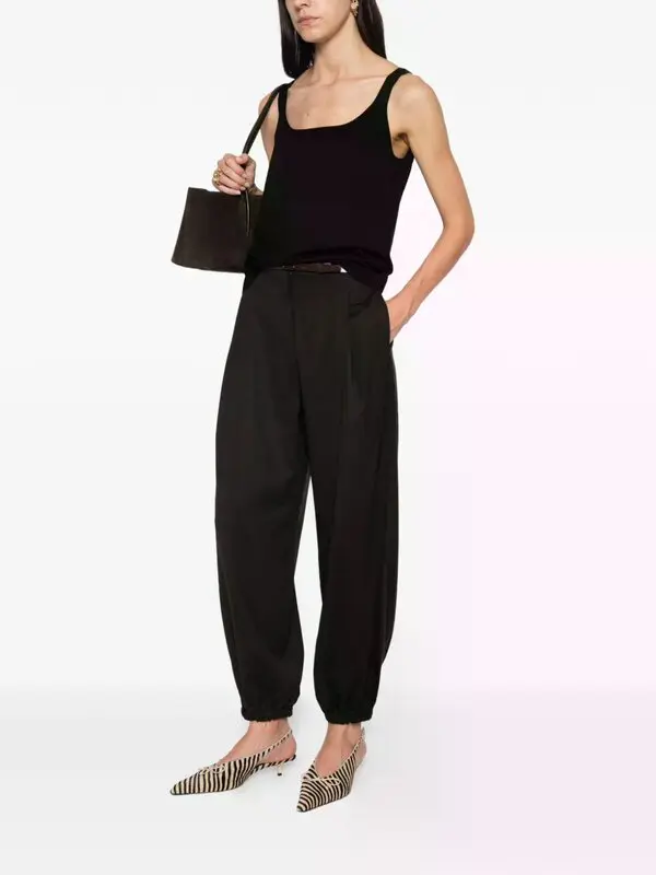 Max Mara Mxpumano Scoop-neck Ribbed Top