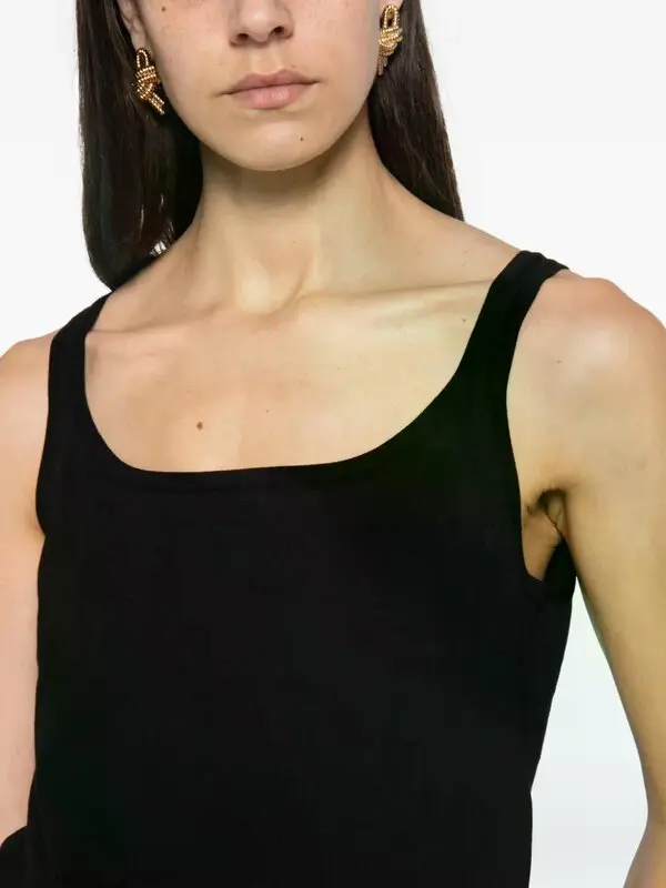 Max Mara Mxpumano Scoop-neck Ribbed Top