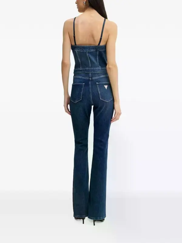 Guess Button-embellished Zip-front Jumpsuit