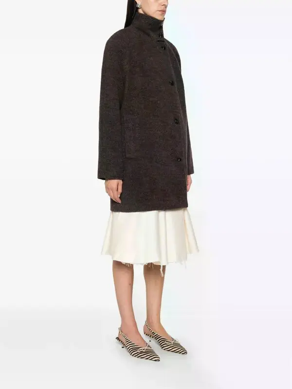 Samsøe Samsøe High-neck Button-up Coat