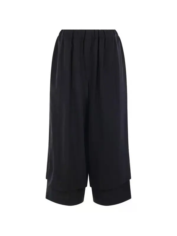 Comme Des Garçons Layered Wide-leg Trousers