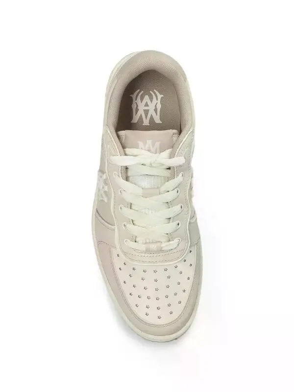 Amiri Logo-patch Star-perforated Sneakers