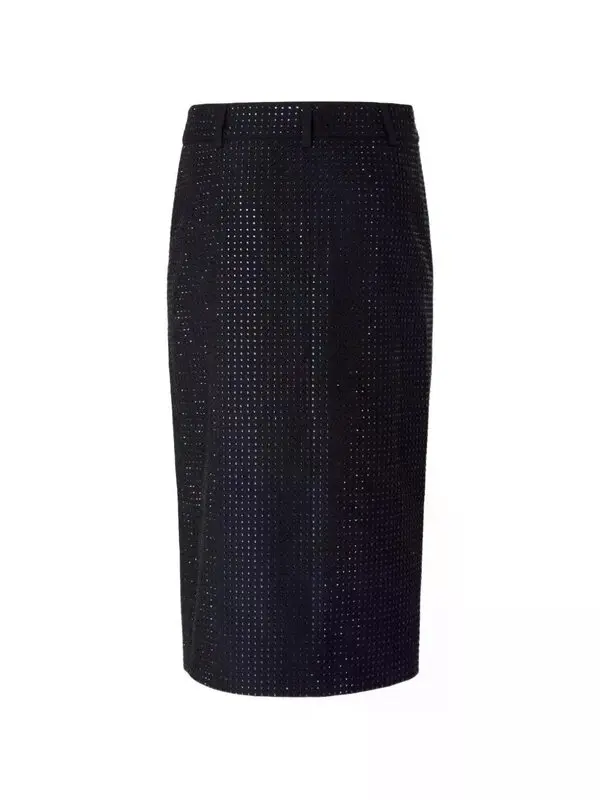 Pinko Rhinestone-embellished Wrap Midi Skirt - Blue