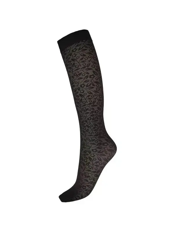 WOLFORD Bouquet Floral-jacquard Knee-high Socks