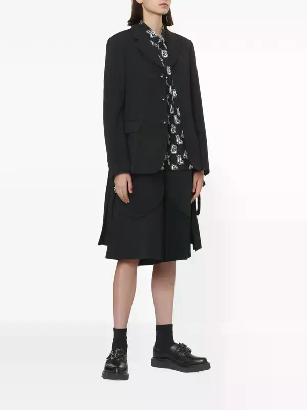 Comme Des Garçons Curved-overlay Shorts