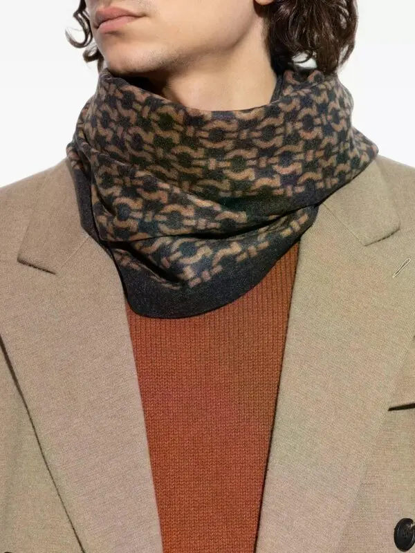 FERRAGAMO Gancini-monogram Scarf