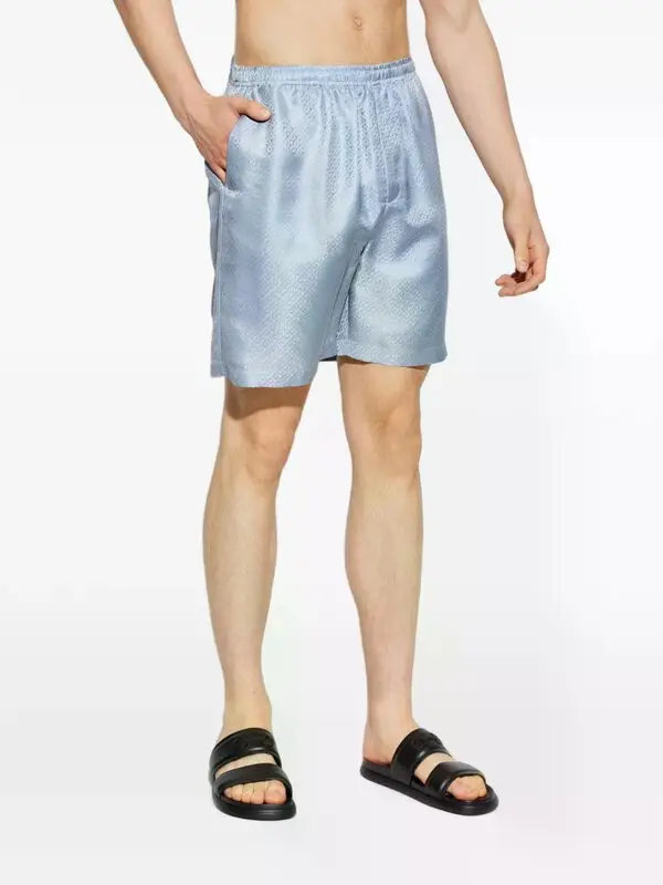 FERRAGAMO Gancini-pattern Shorts