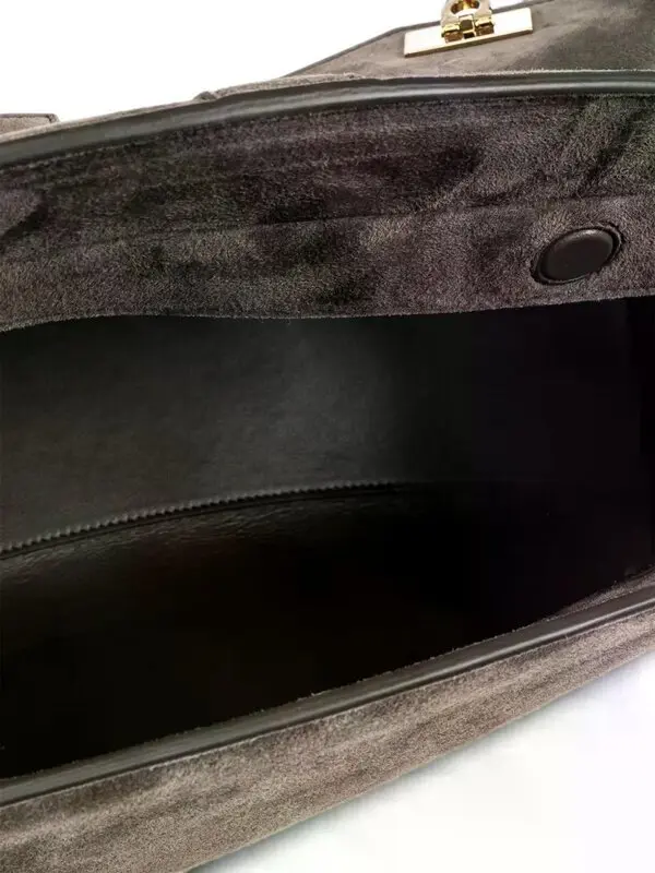 FERRAGAMO Hug Suede Shoulder Bag
