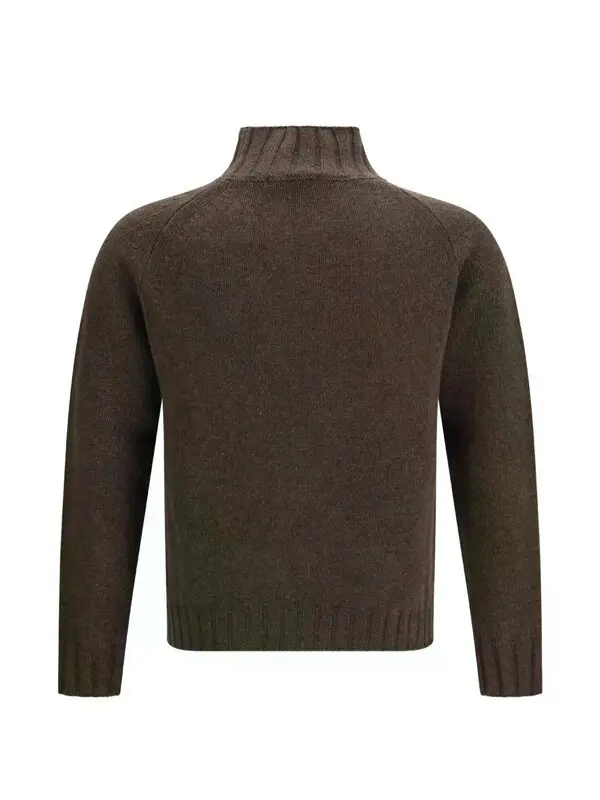 ARAGONA Ribbed-knit High-neck Sweater