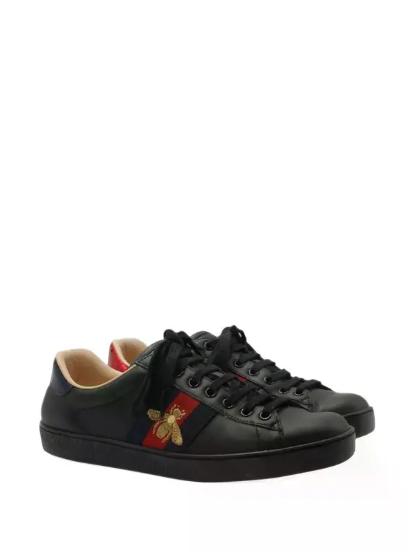 Gucci Ace Python-effect Sneakers
