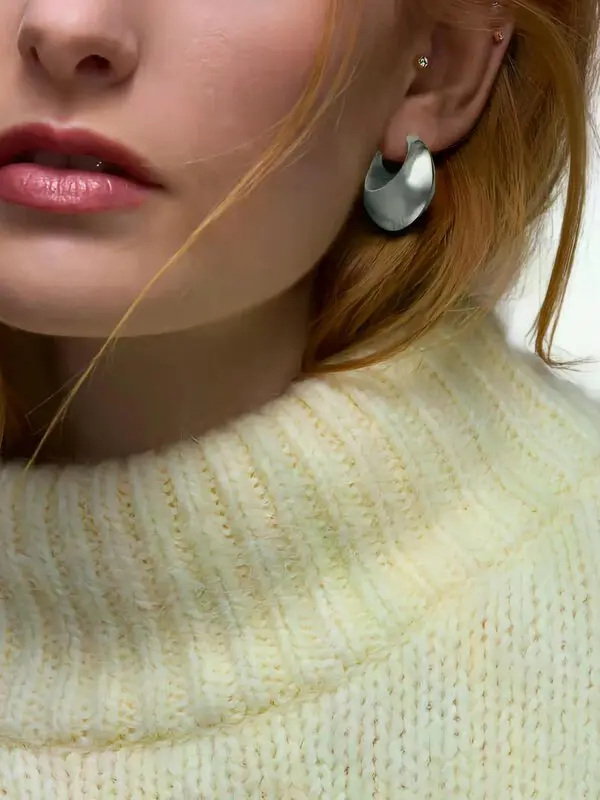 DINNY HALL Iceni Warrior Puffy Hoop Earrings