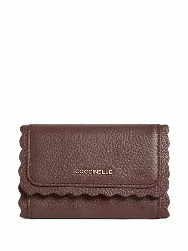 COCCINELLE Small Leather Lace Scalloped Wallet