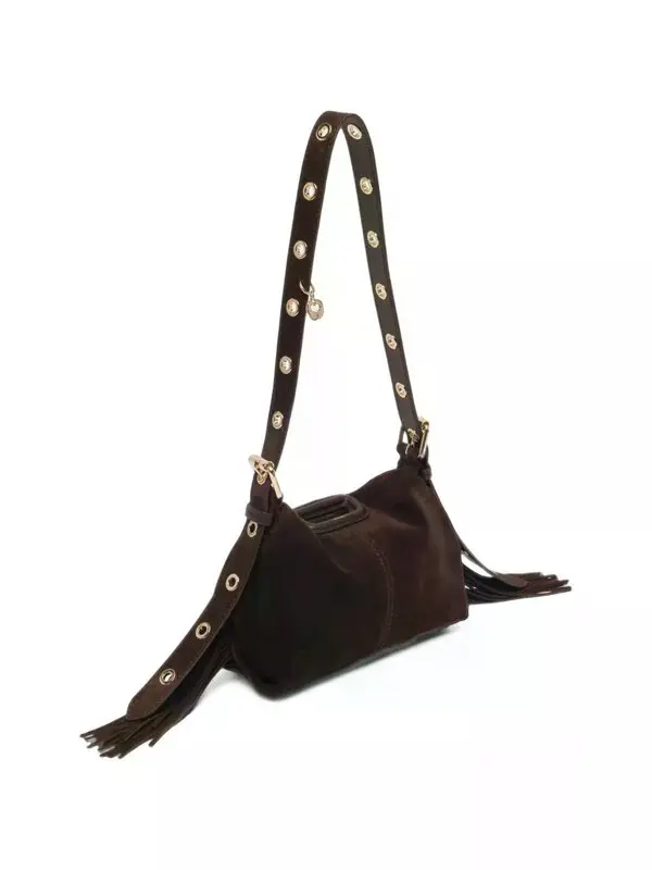 Maje Suede Leather Mini Miss M Bag