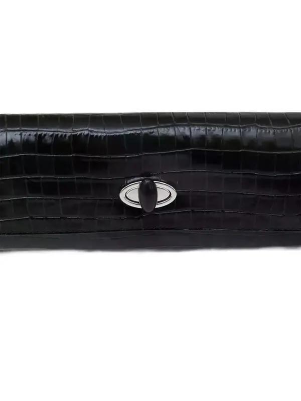 Christopher Esber Buki Crocodile-effect Leather Clutch