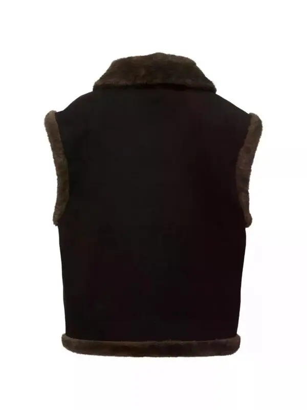 MC2 SAINT BARTH Hesketh Wax Shearling-trim Gilet