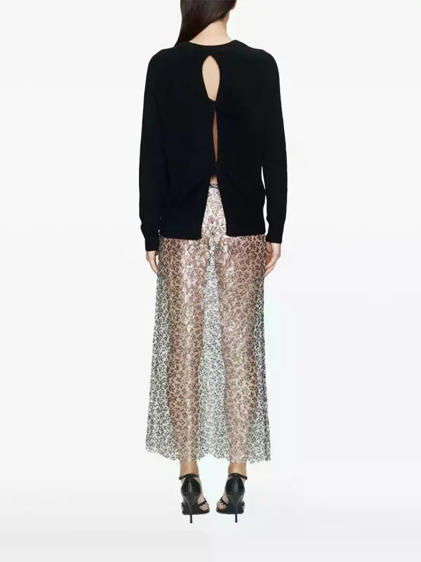 Christopher Esber Sequin-embroidered Lace Maxi Skirt