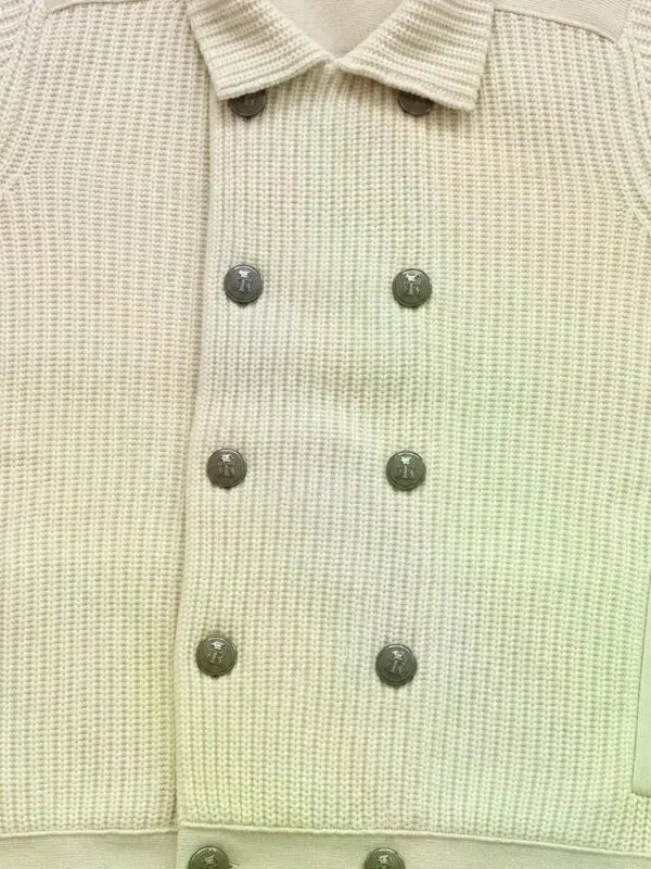 Brunello Cucinelli Double-breasted Ribbed-knit Cardigan